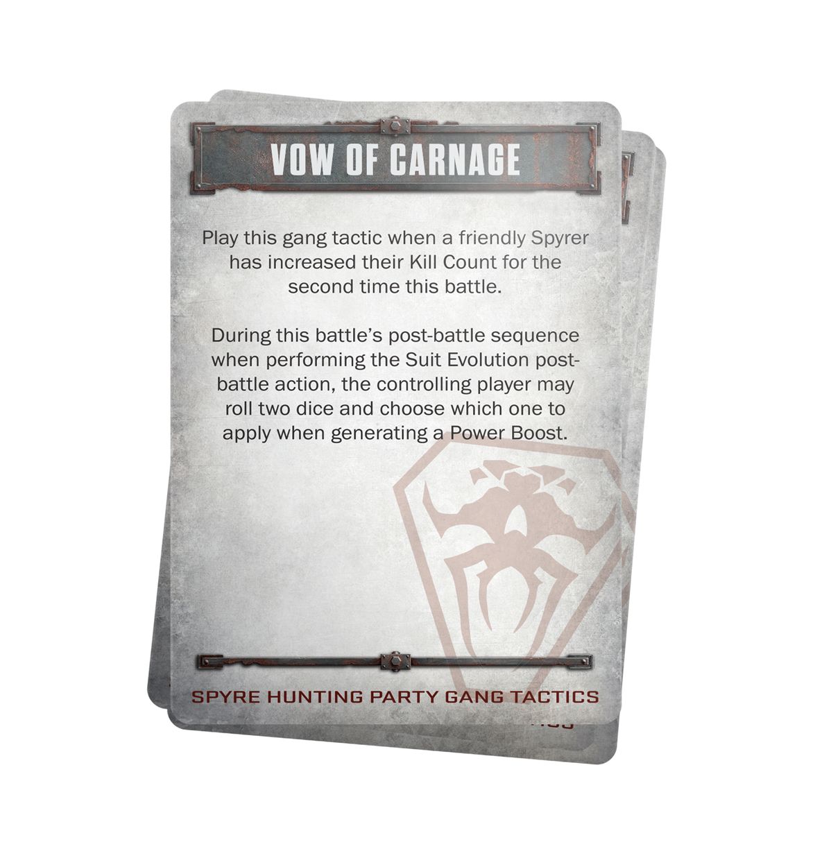 Necromunda: Spyre Hunting Party Gang Tactics Cards - 涅克洛蒙達：獵爵狩獵團幫派戰術卡片 ...