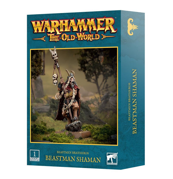 Beastmen Brayherds: Beastman Shaman - 野獸人獸群：大嘶叫薩滿 – whitedragongaming