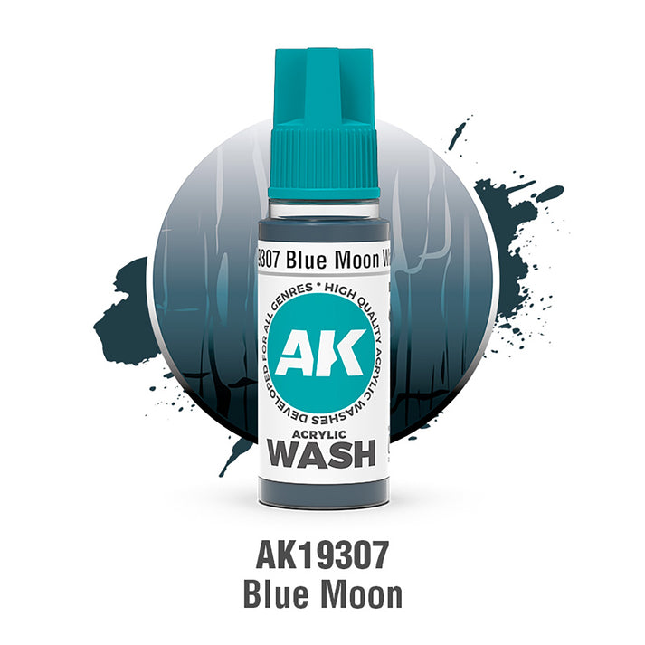 AK19307 - AK Acrylic Washes - Blue Moon Wash 18ml - 藍月 18ml ...